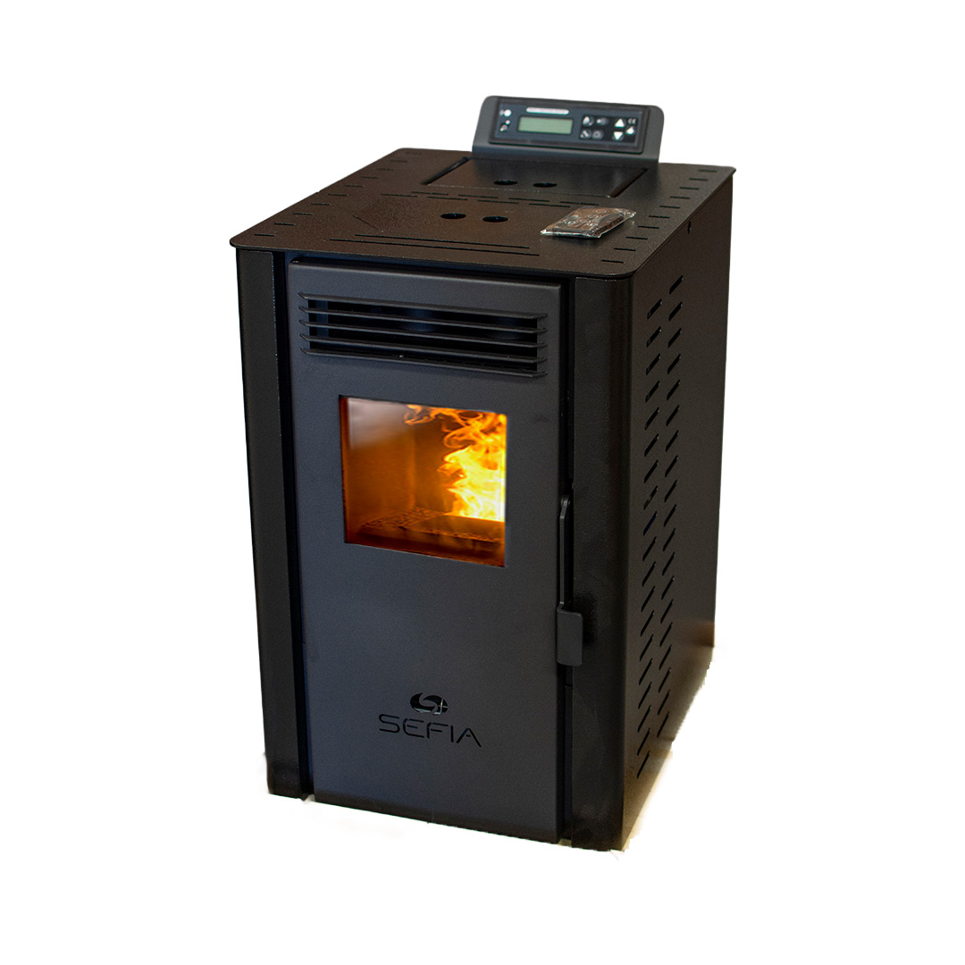 Calefactor A Pellet Premium 4kw 40m2 + Kit De Caños Sefia / SEFIA-PS ...
